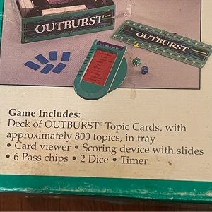 Parker Brothers | Games | Vintage Outburst Game | Poshmark